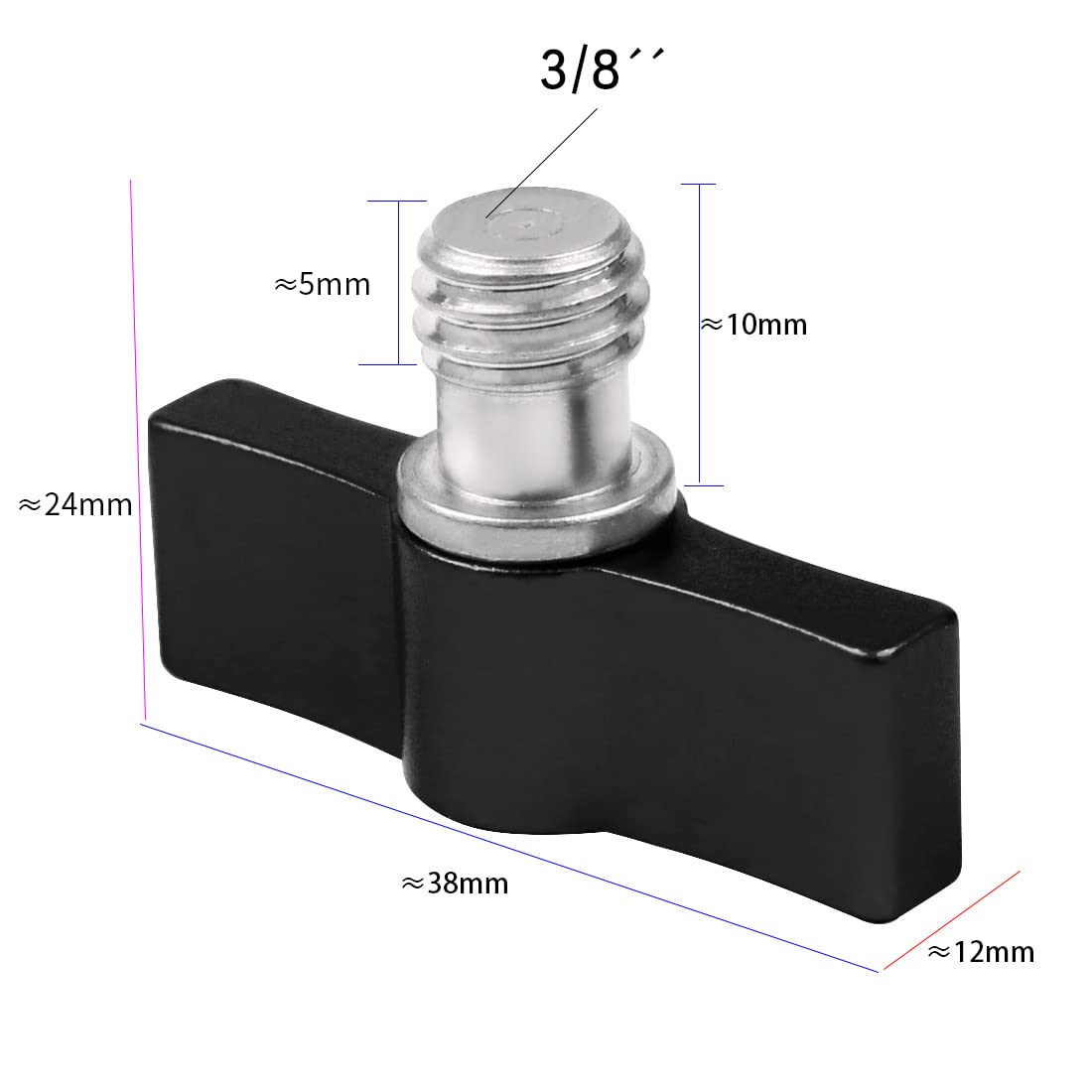 XT-XINTE Top Handle Grip for Camera Cage Protective Stabilizer Rig 1/4" Holes Cold Shoe w Monitor Holder Mount Photography Accessories