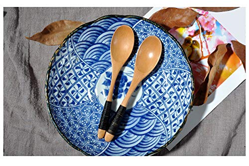 Place Mats for Tables 4 Kitchen Tools Wooden Soup-Teaspoon Cooking Fork Spoon Tableware Utensil Kitchen,Dining & Bar Charger Plates 6