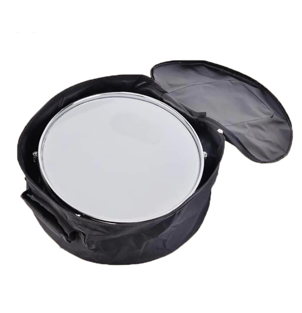 Tambourine Bag/Snare Drum Bag/Drum Bag with Shoulder Strap/Tambourine Storage Case/Percussion Instruments Accessories (black)