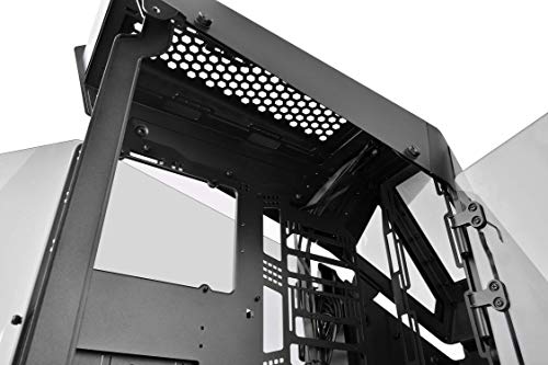 Thermaltake AH T600 Helicopter Styled Open Frame Tempered Glass Swing Door E-ATX Full Tower Case CA-1Q4-00M1WN-00