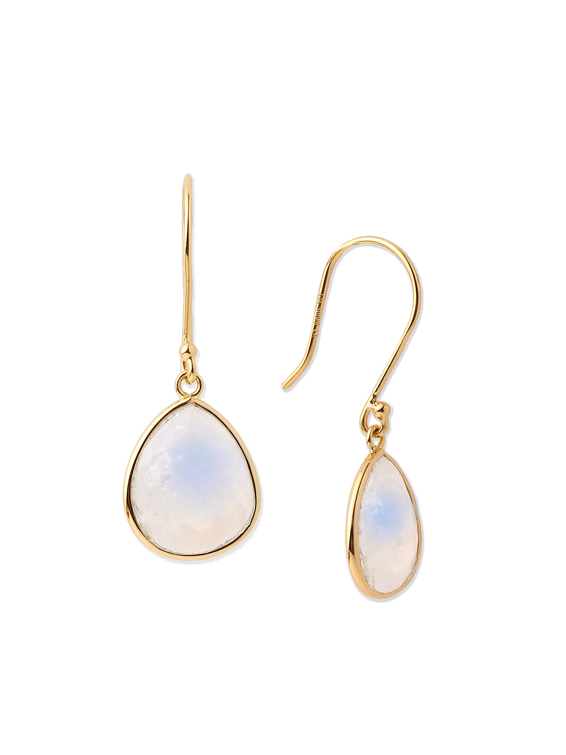 YoTreasure 10kt Yellow Gold 4.60 ct. t.w. Moonstone Teardrop Dangle Earrings