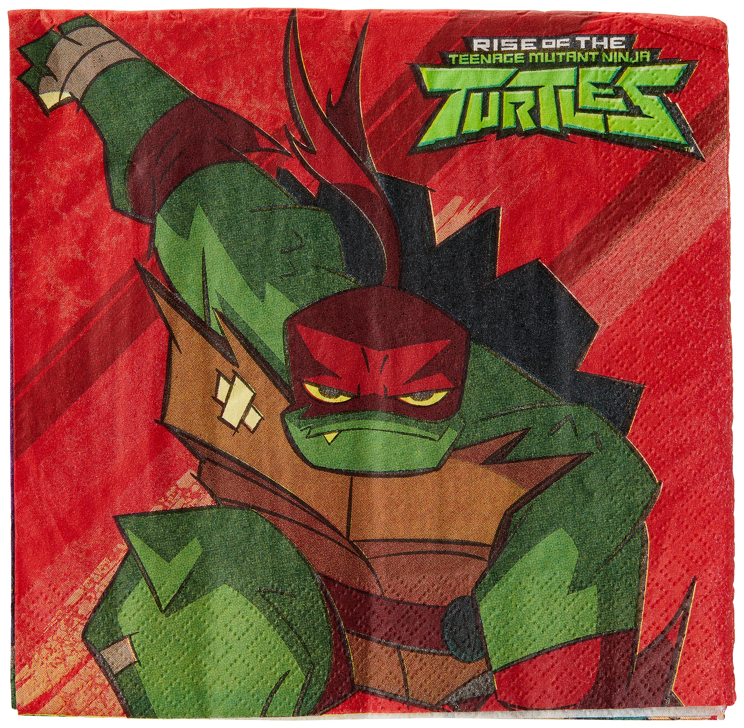 Rise of the Teenage Mutant Ninja Turtle Luncheon Paper Napkins - 6.5" x 6.5" | Multicolor | Pack of 16