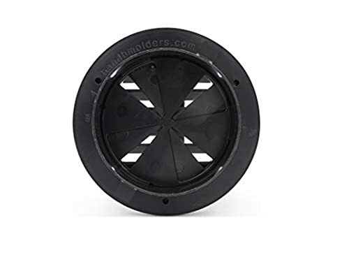 Thetford Thermovent 4 inch Ducted Heat Vent with Damper Black PN 94268
