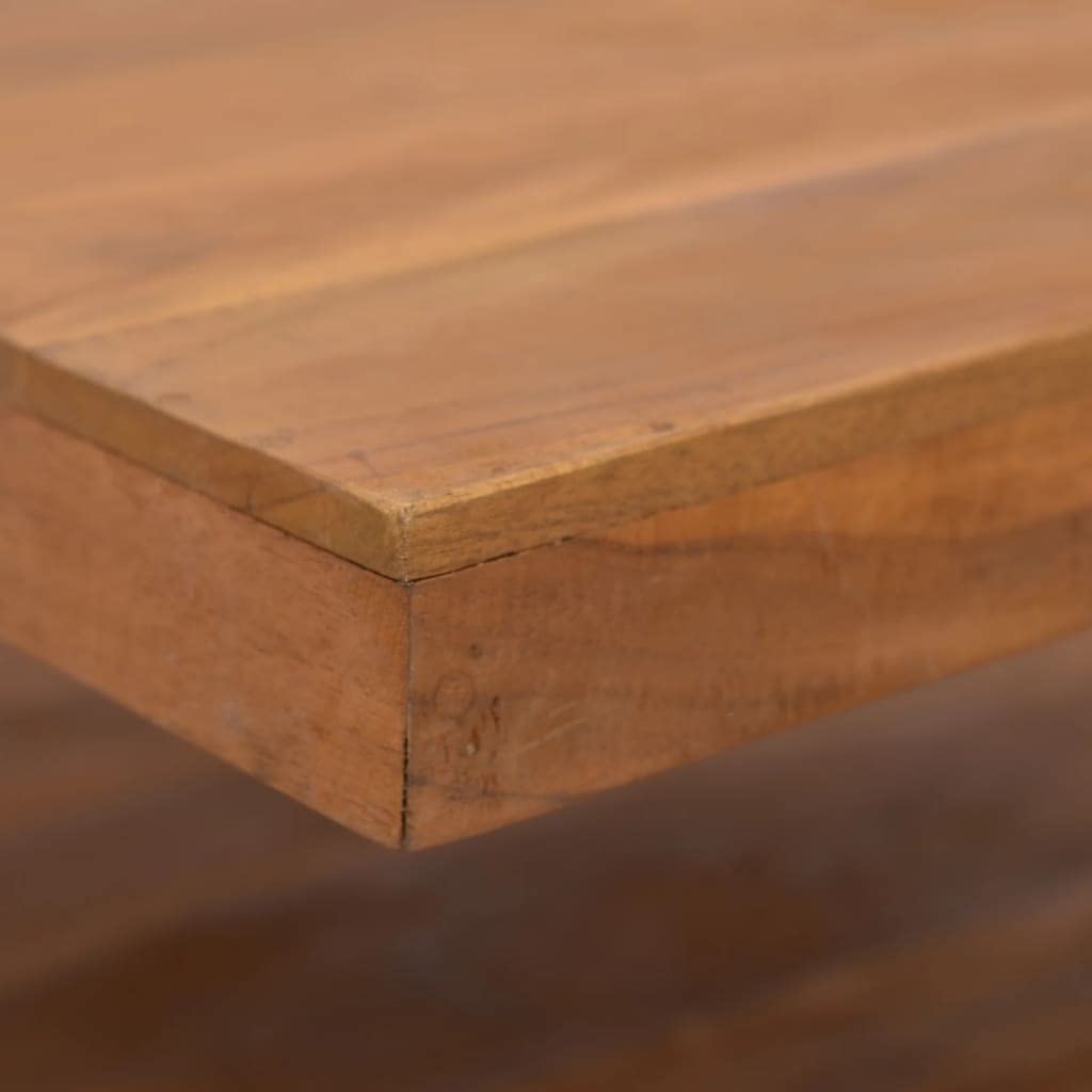 QJBSAVVA Coffee Table 25.6"x25.6"x13" Solid Teak Wood,Bedside Tables Side Tables End Tables Entrance Tables Suitable for Meeting Rooms, Reception Rooms, Offices