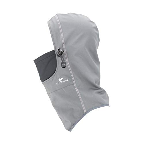 SEALSKINZ unisex adult Waterproof All Weather Head Gaitor Beanie Hat, Grey, Large-X-Large US