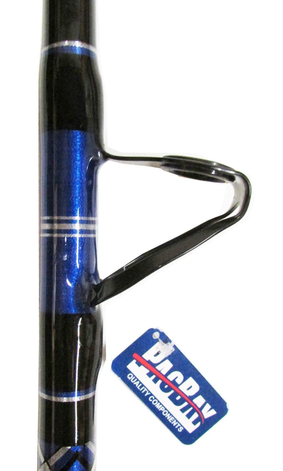 Xcaliber Marine Pair of (2) Inshore Series 6' 50-80 lb Saltwater Boat RODS (Blue and Silver)