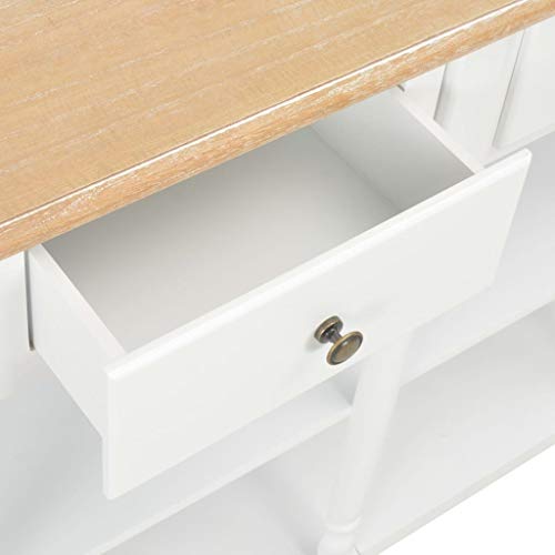 QJBSAVVA Console Table White 47.2"x11.8"x29.9" MDF,Corner Cabinet Side Tables Coffee Table Bedside Tables Suitable for Home, Office, Bedroom, Meeting Room