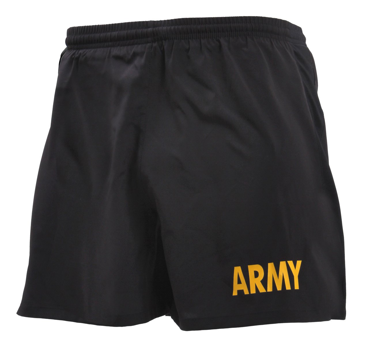 Rothco Army Physical Training Shorts, Black/Gold, S
