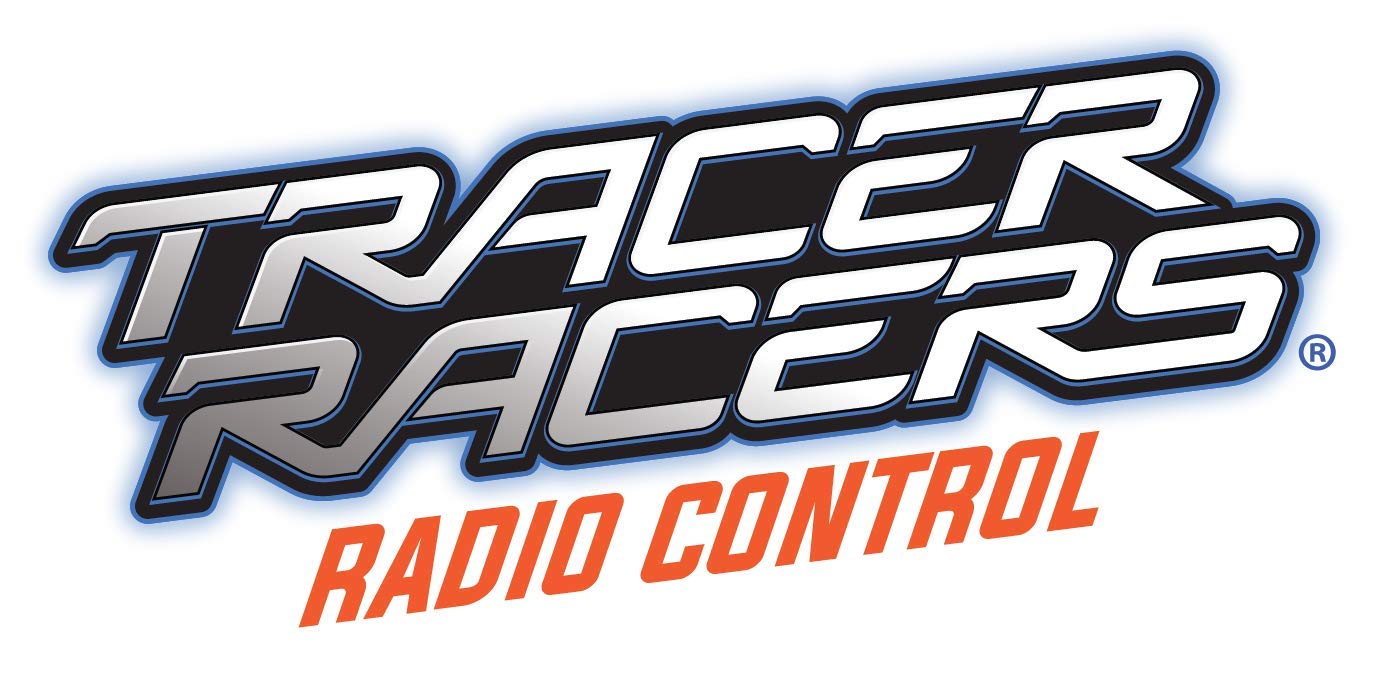 Tracer Racers 2.4 GHz Radio Control Remote Slot-less, Cordless Racing Super Loop Speedway Track Set with Two Cars