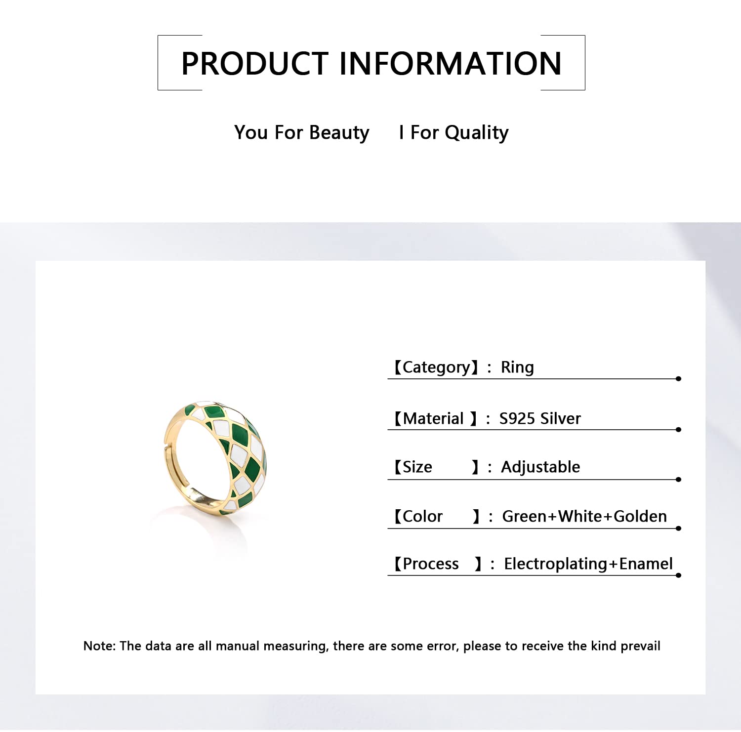 XSTian 925 Sterling Silver Ring for Women Fastion gift for Wife Girlfriend Checkered ring Checkerboard Adjustable Size