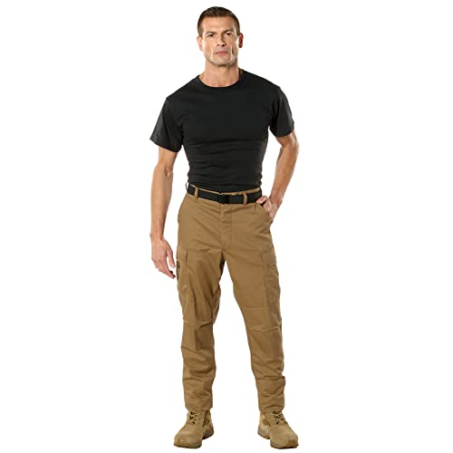 Rothco Tactical BDU Pants - Rugged Outdoor Hiking Cargos Comfortable Uniform Pant β Coyote Brown - M