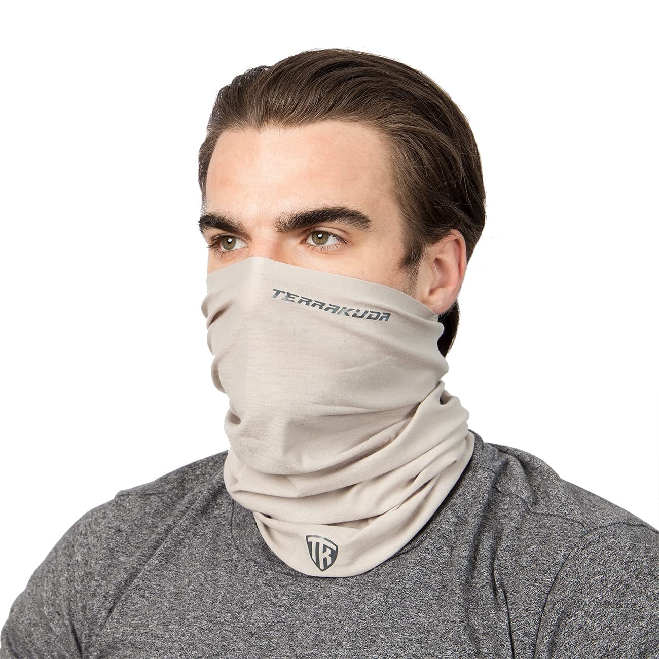 Terra Kuda Face Clothing Neck Gaiter Mask β Non Slip Light Breathable for Sun Wind Dust Bandana Balaclava (3-PAK Desert Sand)