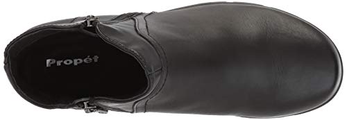 Propét Womens Waverly Zippered Casual Boots Ankle Low Heel 1-2" - Black - Size 8 2E