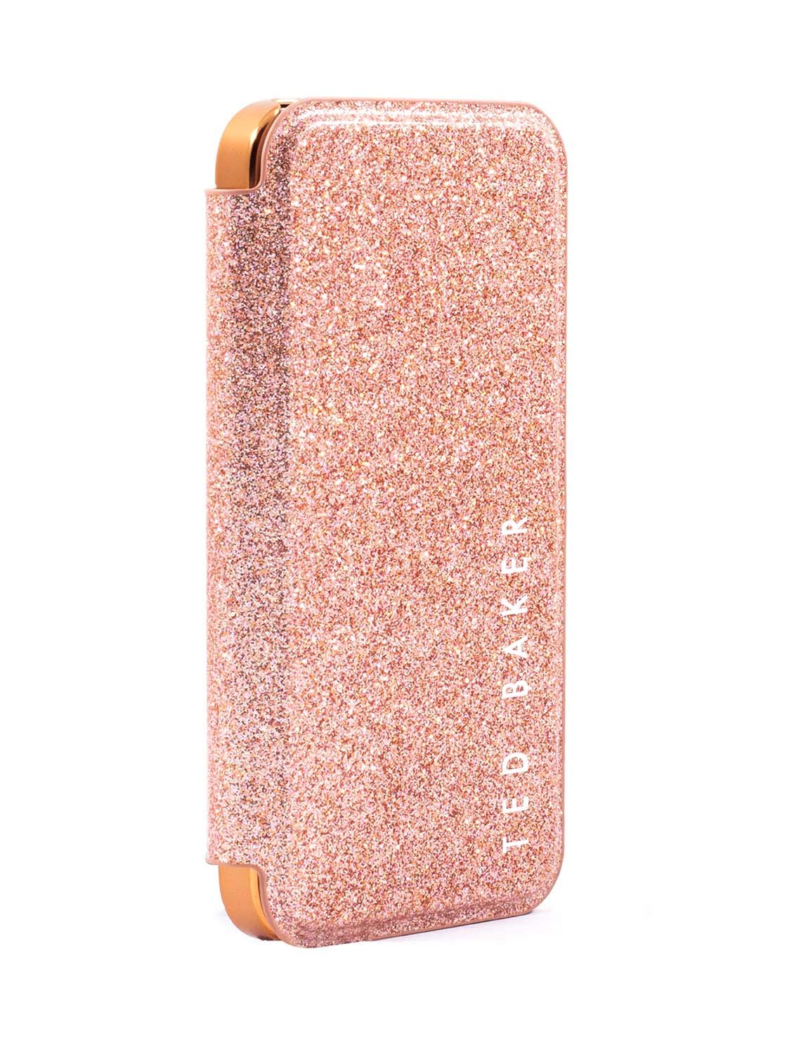 Ted Baker DIAMOY Mirror Case for iPhone 12 Pro Max - Rose Gold Glitter
