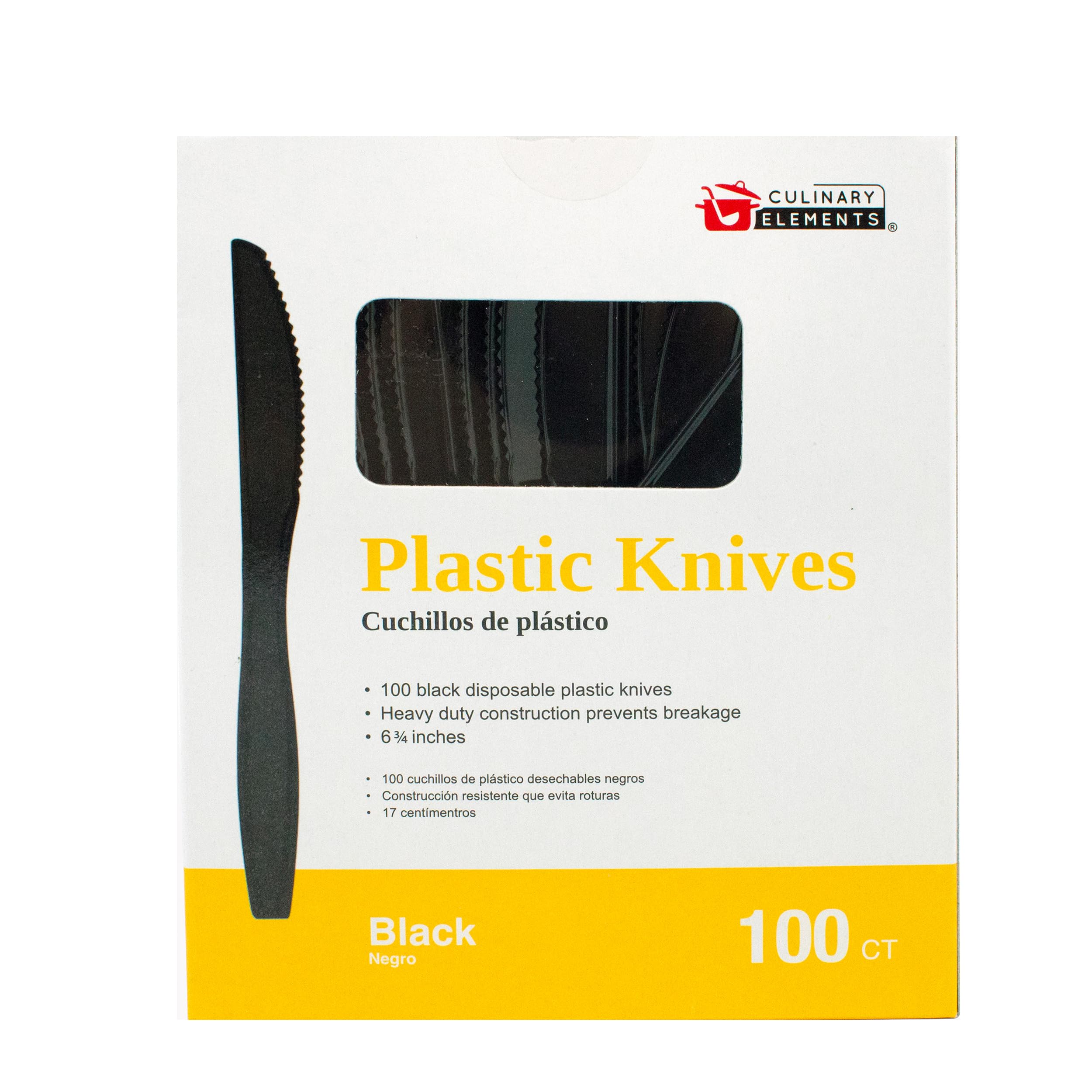 Plastic Cutlery: Disposable Utensils, Clear, White & Black Packs - Great for Parties, Picnics, Office & School