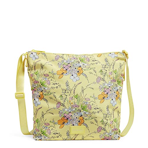 Vera Bradley Women's Recycled Lighten Up Reactive Hipster Crossbody Purse, Sunlit Garden, One Size