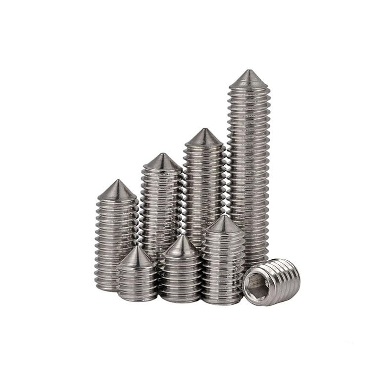 RAKTDA Hexagon Socket Screws 10pcs 304 Stainless Steel Machine Meter Set Screw Hexagonal Headless Screw Screw top Screw (Size : M5*12)