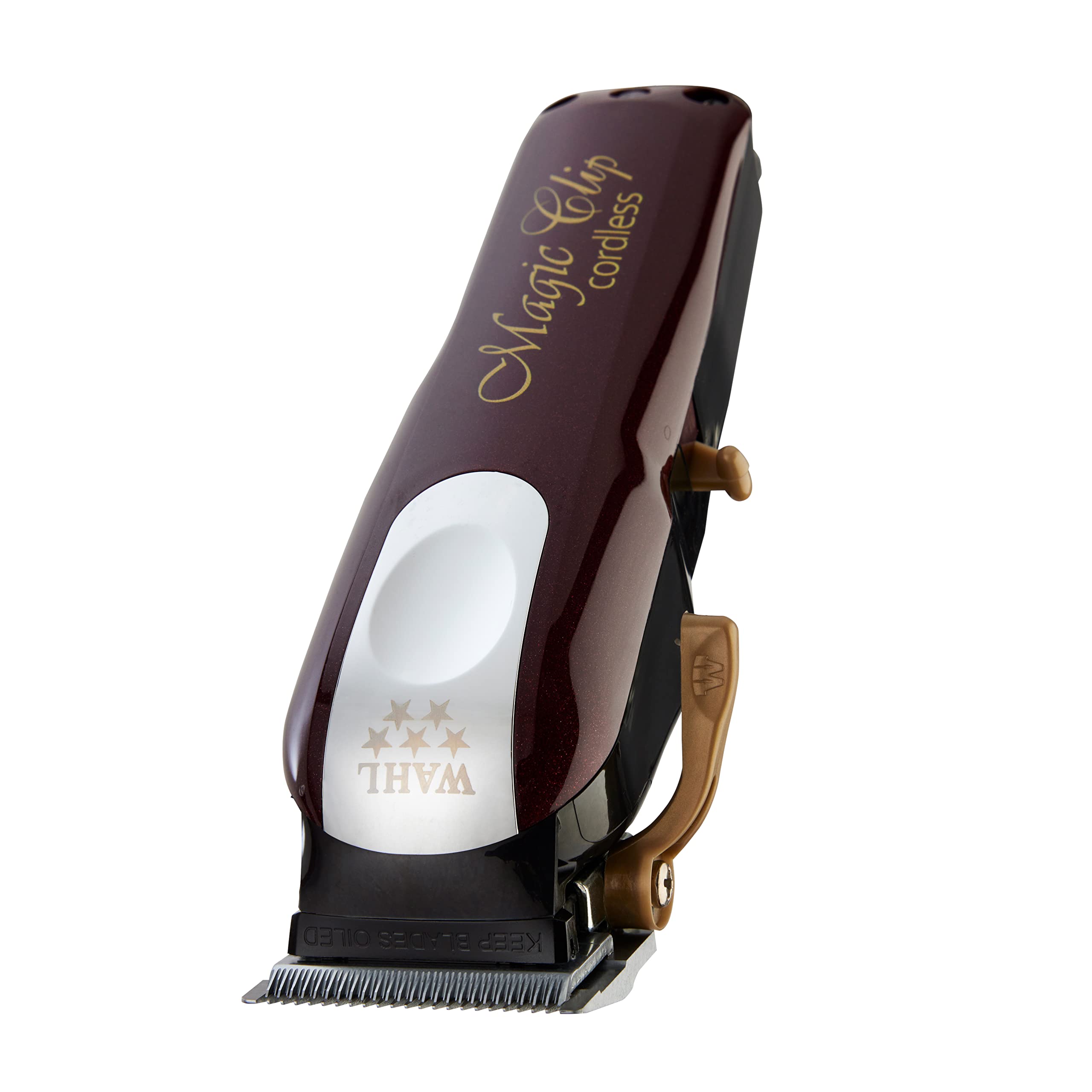 Wahl Professional - 5-Star Magic Clip Cord/Cordless Hair Clipper #8148 - Includes Weighted Cordless Clipper Charging Stand #3801-100 - for Professional Barbers and Stylists