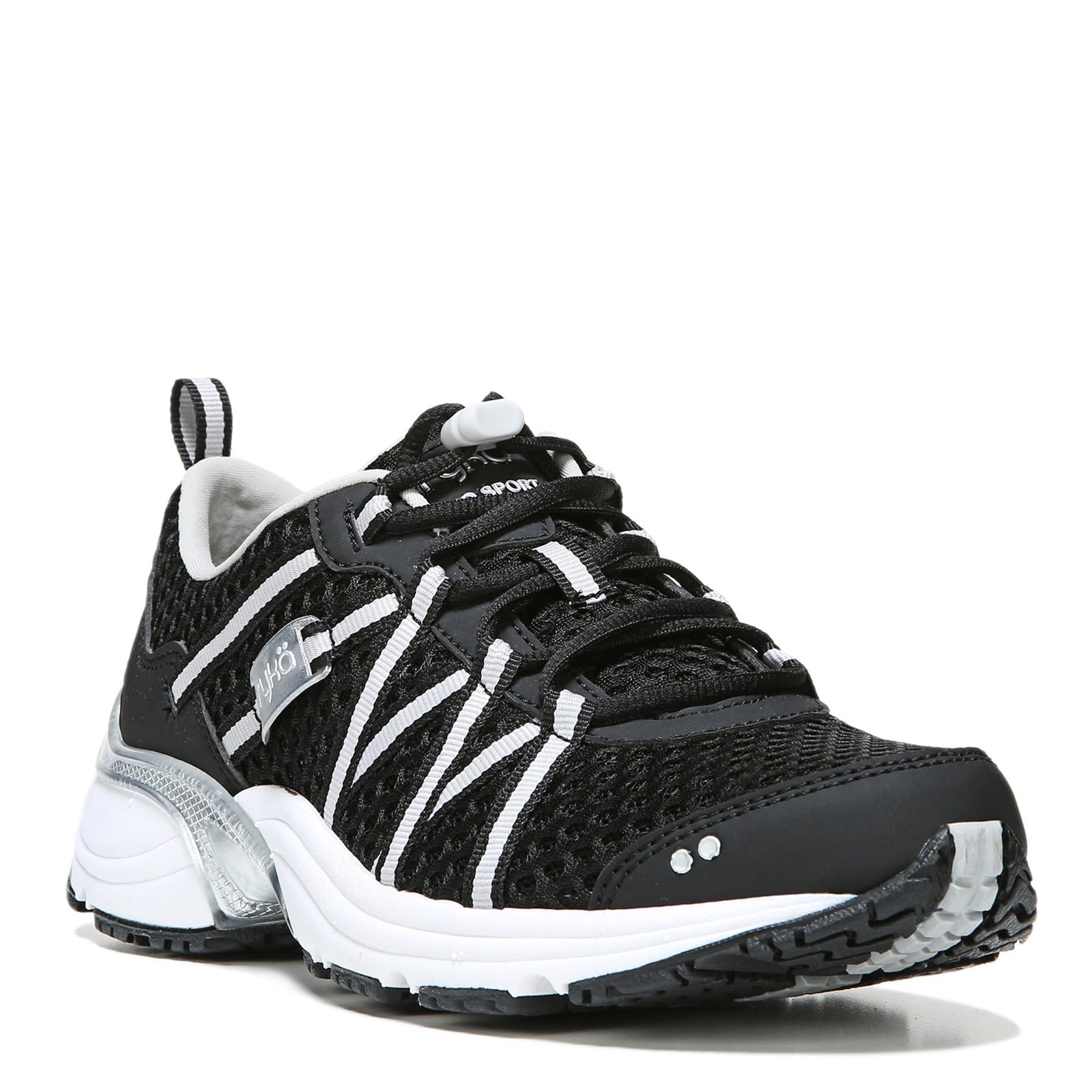 Ryka Womens Hydro Sport Cross Training Water Shoe, Black/White, 8.5 US
