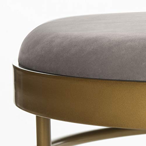 Safavieh Sylva Oval Bench, 0, Grey/Gold