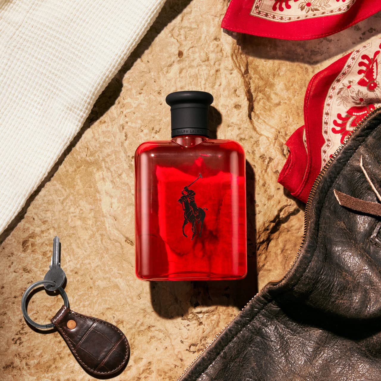 RALPH LAUREN FRAGRANCES Polo Red - Eau de Toilette - Men's Cologne - Woody & Spicy - With Grapefruit, Saffron, and Redwood - Medium Intensity - 2.5 Fl Oz
