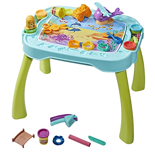 Play-Doh All-in-One Creativity Starter Station Activity Table Playset, Preschool Toys, Starter Sets, Kids Arts & Crafts, Ages 3+