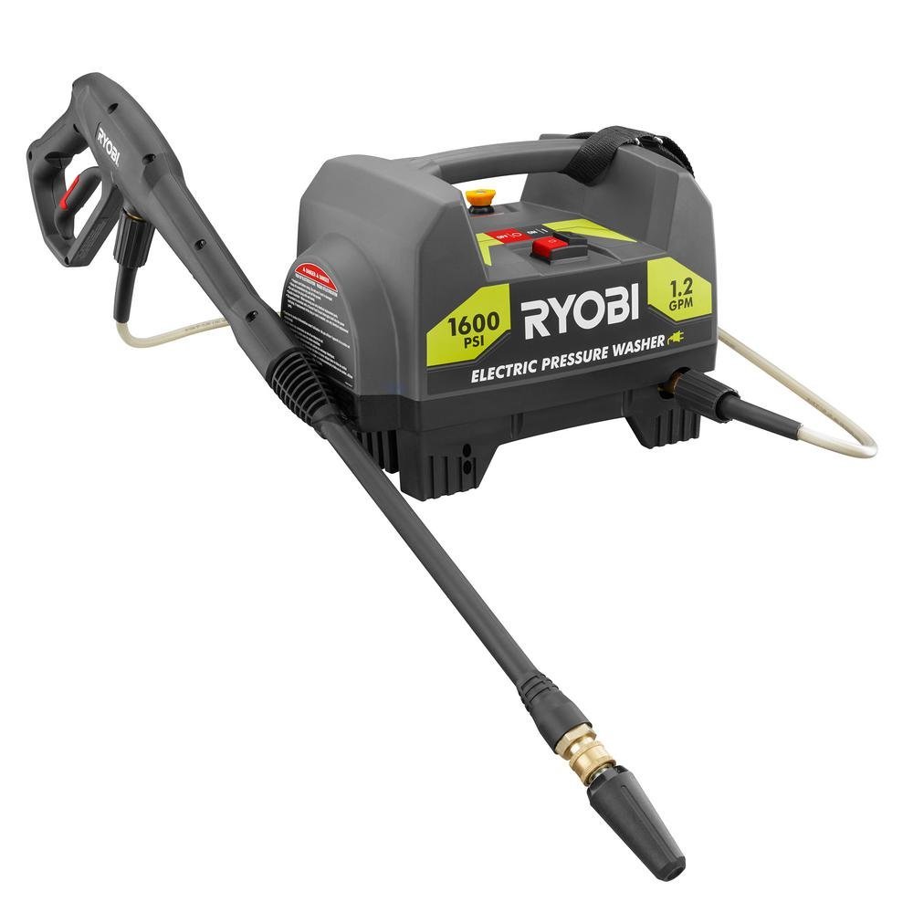 Ryobi 1,600-PSI 1.2-GPM Electric Pressure Washer (Model RY141612) (Renewed)