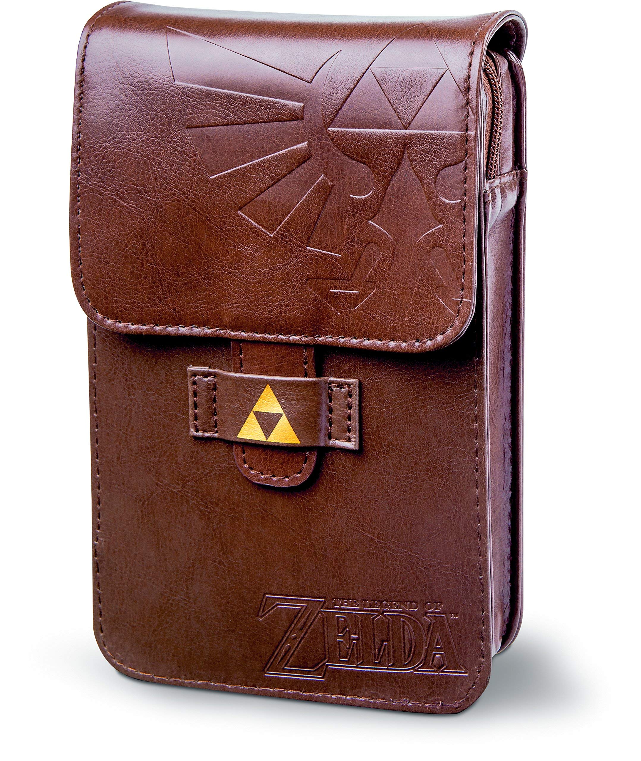 PowerA The Legend of Zelda Adventurer's Pouch - Nintendo 3DS/ Wii GameCube - Brown