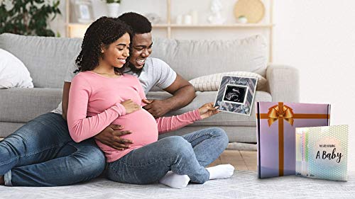 Ultrasound Photo Frame with 6 Front and Back Pregnancy Milestone Cards