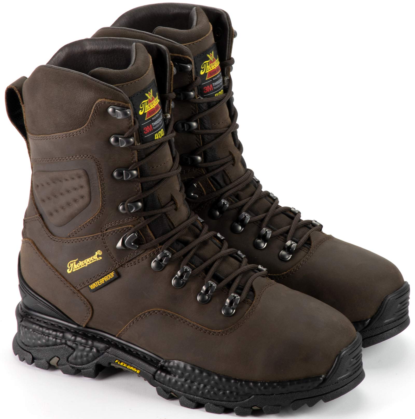 Thorogood Infinity FD Series 9” Waterproof Hunting and Hiking Boots for Men with Full-Grain Leather, 400g Insulation, and Anti-Fatigue Traction Outsole, Drakar - 10.5 M US