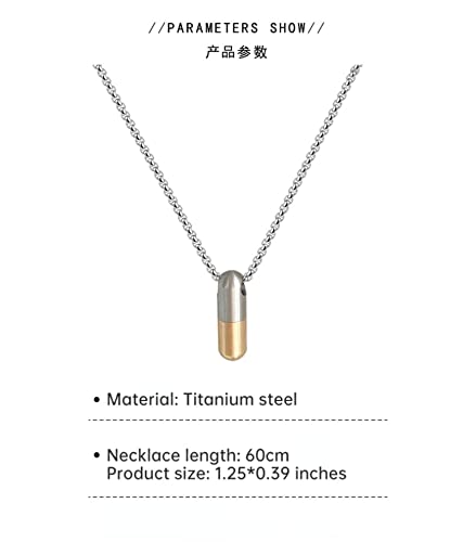 ZMMG Mini Titanium Alloy Package Opener Knife, EDC Tiny 1.2 Inchs Hang on a Necklace or Keychain, Portable Multifunction Tool, Necklace Knife Necklace