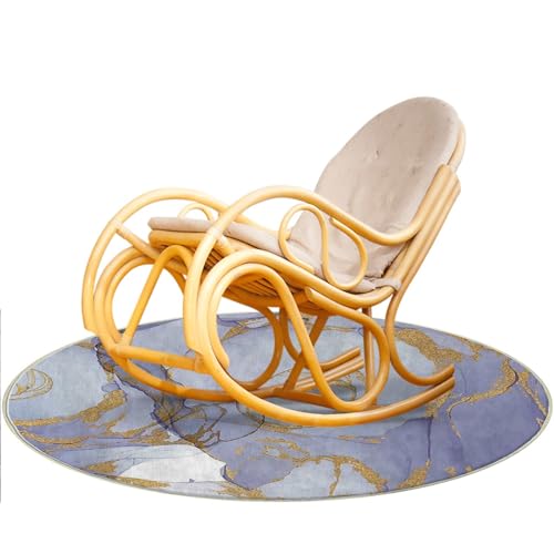 Round Office Chair Mat Marble Chair Rugs Floor Protectors Abstract Luxury Art Office Home Floor Protector mat Chairmats 4 FT