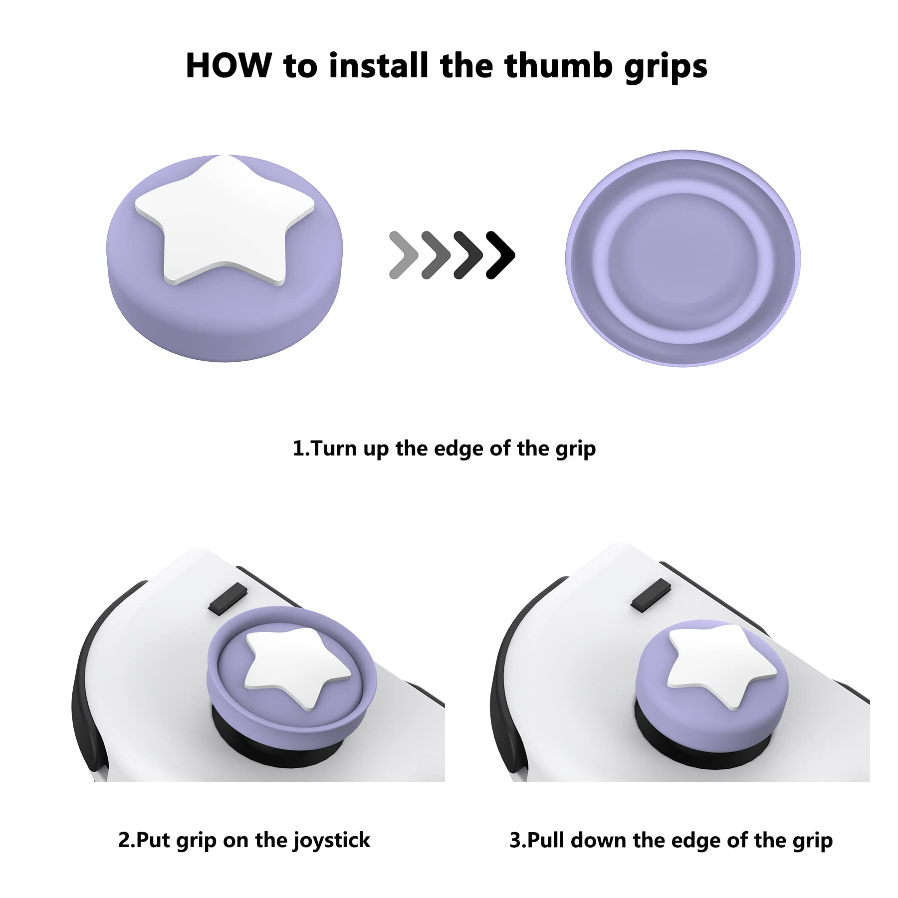 PlayVital Joystick Caps for Nintendo Switch, Thumbstick Caps for Switch Lite, Analog Cover for Switch OLED Joycon Thumb Grip Caps for Switch & Switch Lite & Switch OLED - Oni Demons