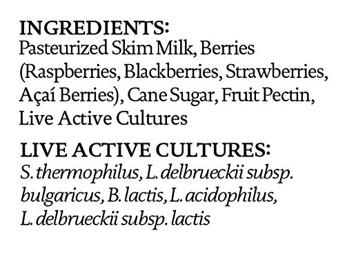 siggi's® Icelandic Strained Nonfat Yogurt, Acai Mixed Berry, 5.3 oz. Single Serve Cup – Thick, Protein-Rich Yogurt