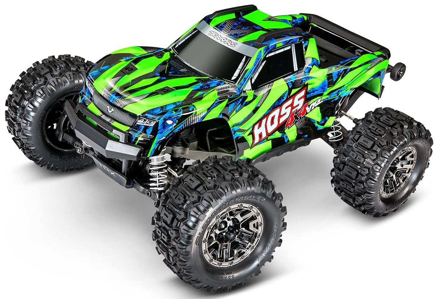 Traxxas 900764GRN Hoss 4x4 Vxl: 1/10 Scale Monster T