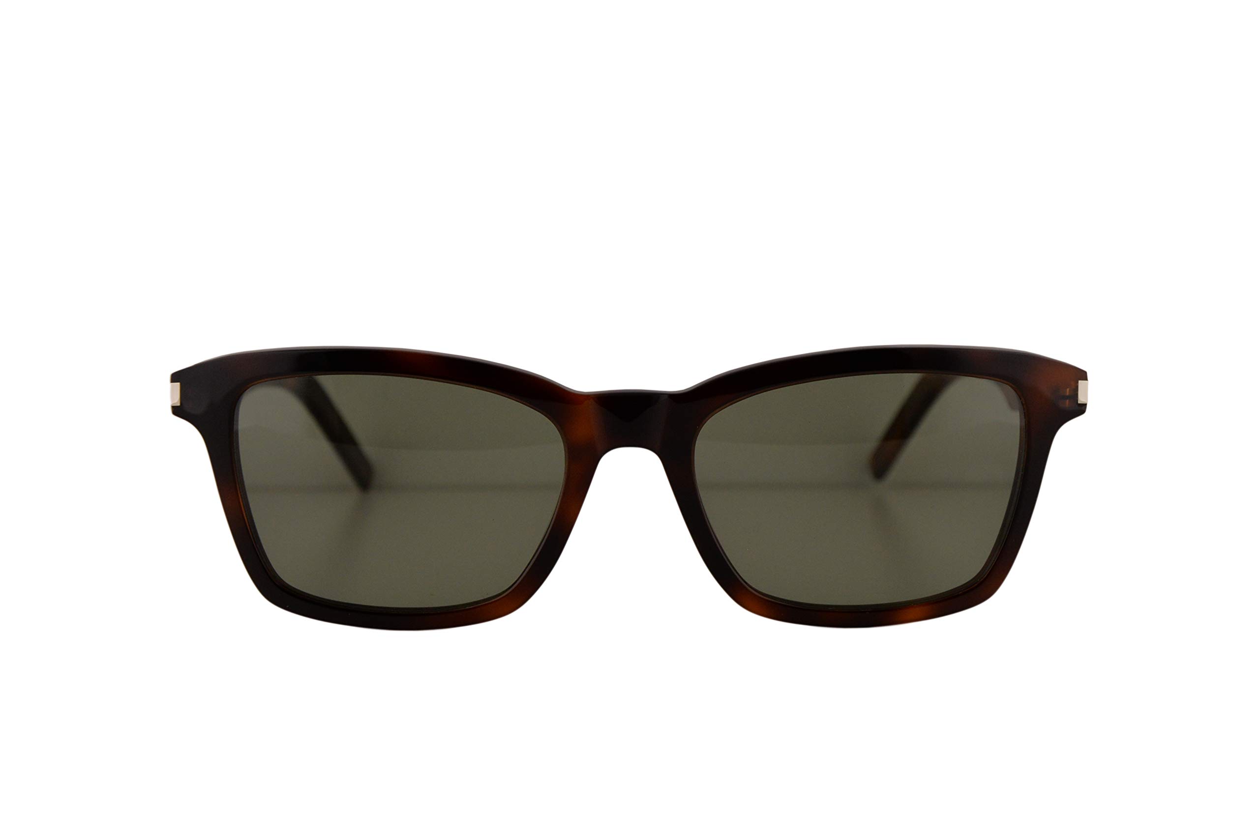 Saint Laurent SL283 Slim Sunglasses Havana w/Green Lens 52mm 003 SL 283