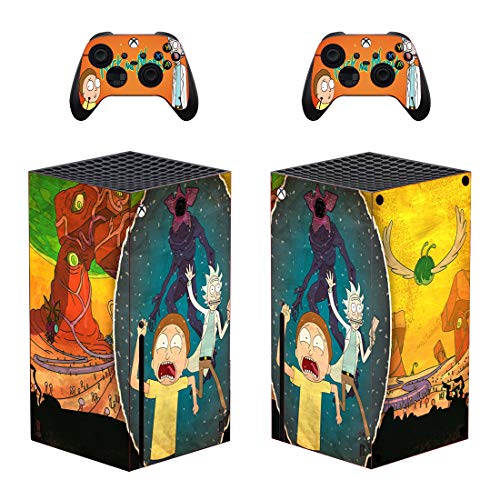 Troll Cartoon Decals Stickers Full Set Faceplate Skin for X-box-One-Series X Protection Kit by KAJAL MANI