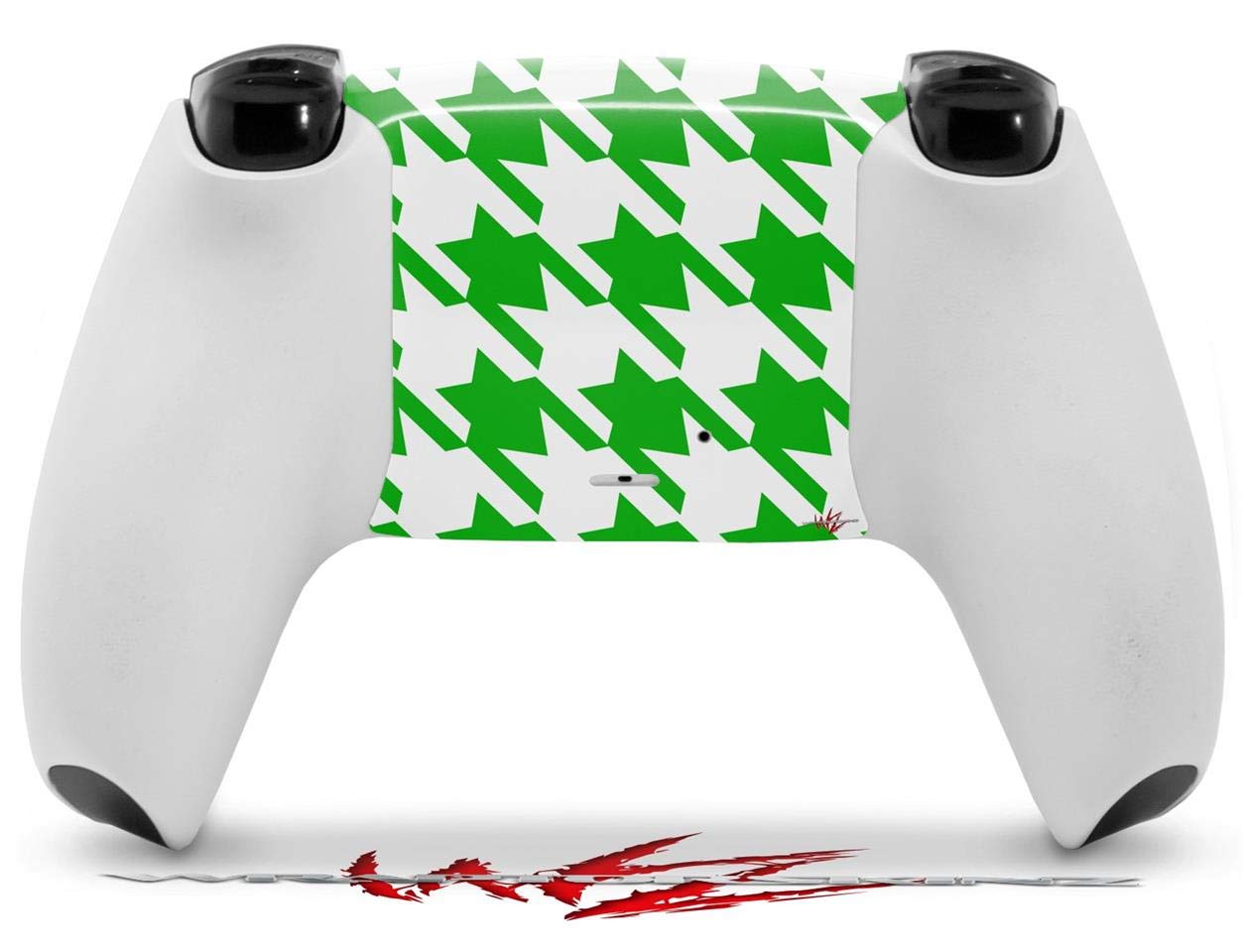 WraptorSkinz Skin Wrap compatible with Sony PS5 DualSense Controller Houndstooth Green (CONTROLLER NOT INCLUDED)