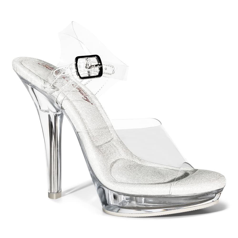 The Shoe Fairy Olympian Clear Bikini Fitness Competition Heel (us_footwear_size_system, adult, women, numeric, medium, numeric_6)