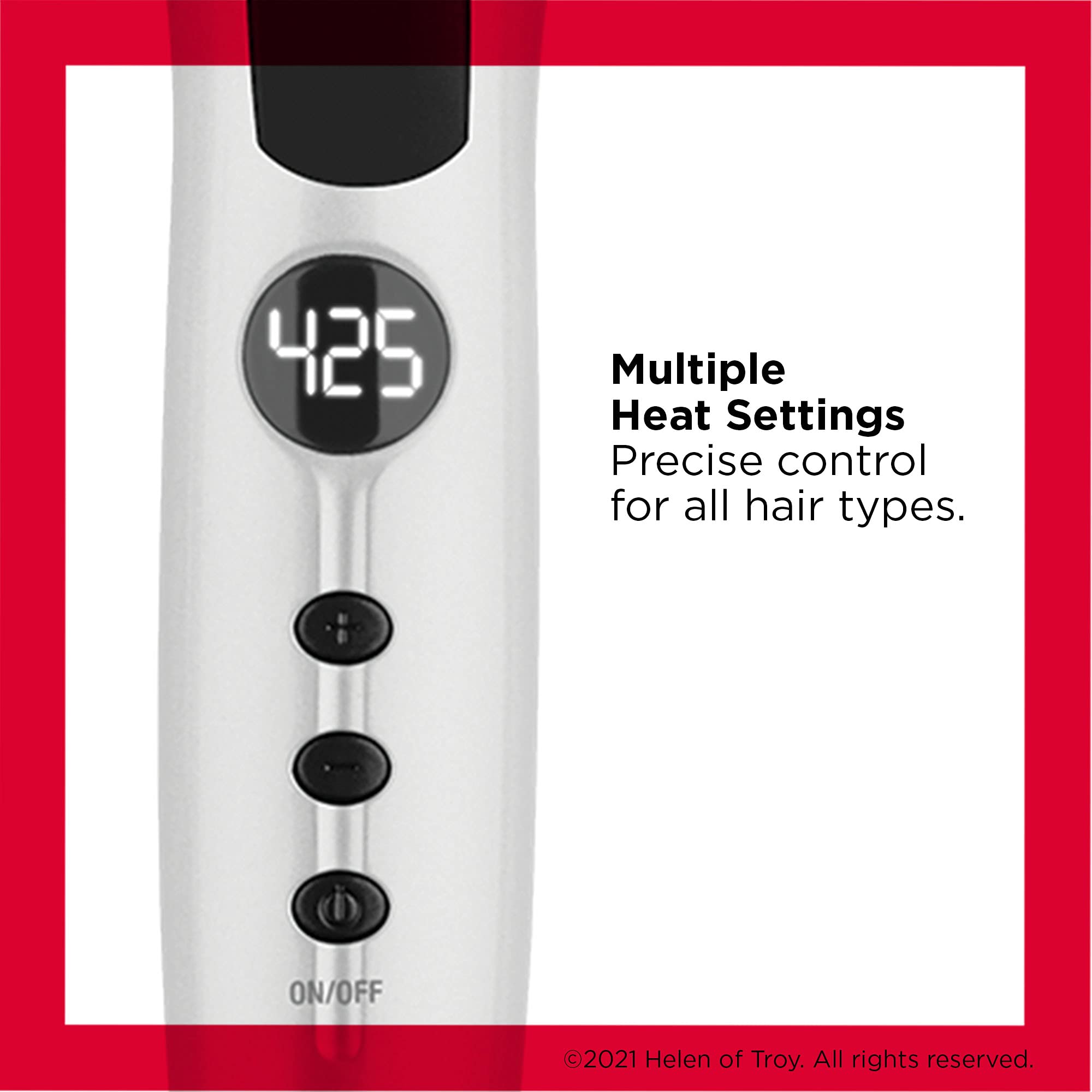 Revlon Crystal C + Ceramic Hair Curling Iron | Long-Lasting Shine and Less Frizz, (1 in)