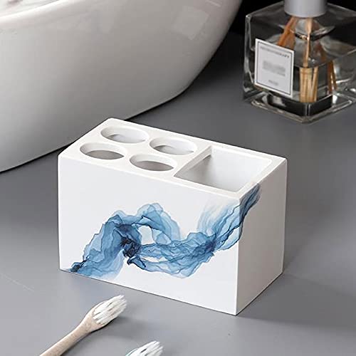 SUNESA Soap Dispenser 6Pcs White Ceramic Bathroom Accessories Set Bath Decor Includes Lotion Soap Dispenser Toothbrush Holder Tumbler Soap Dish and Tray,for Hotel Restroom Bathroom Soap Dispenser