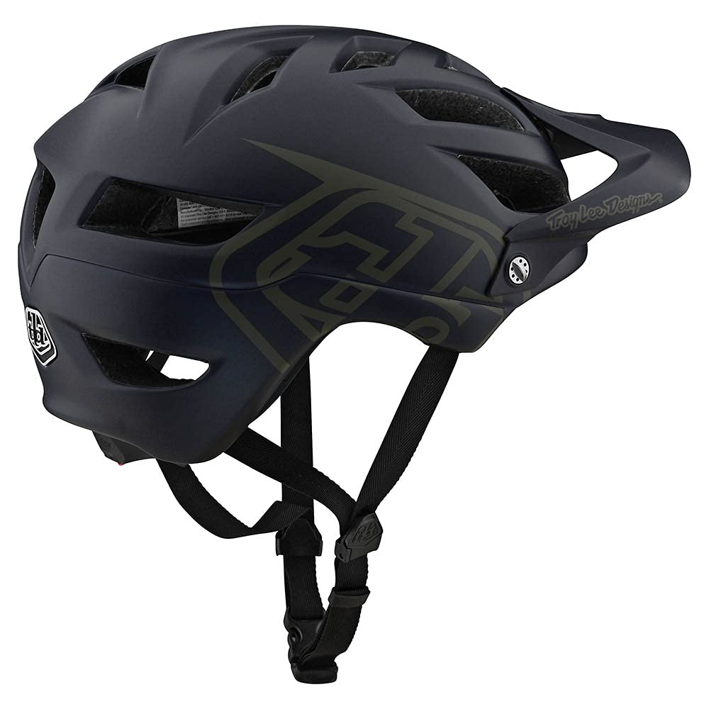 Troy Lee Designs Adult|All Mountain|Mountain Bike Half Shell A1 Helmet Drone (Navy/Olive, XL/2X)