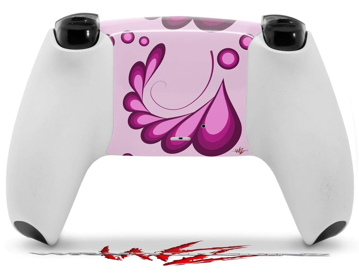 WraptorSkinz Skin Wrap compatible with Sony PS5 DualSense Controller Petals Pink (CONTROLLER NOT INCLUDED)