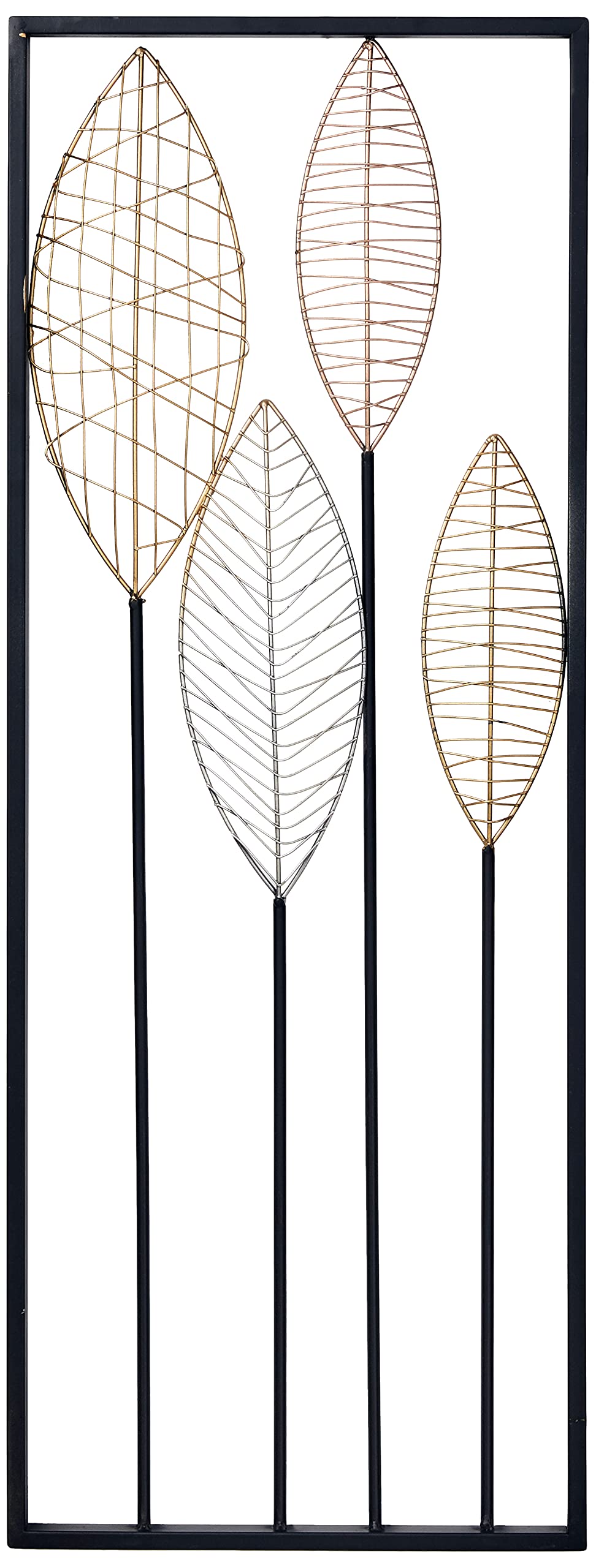 Scott Living - 5246122 Luxe Metal Feather Wall Décor, 32 inch, Black