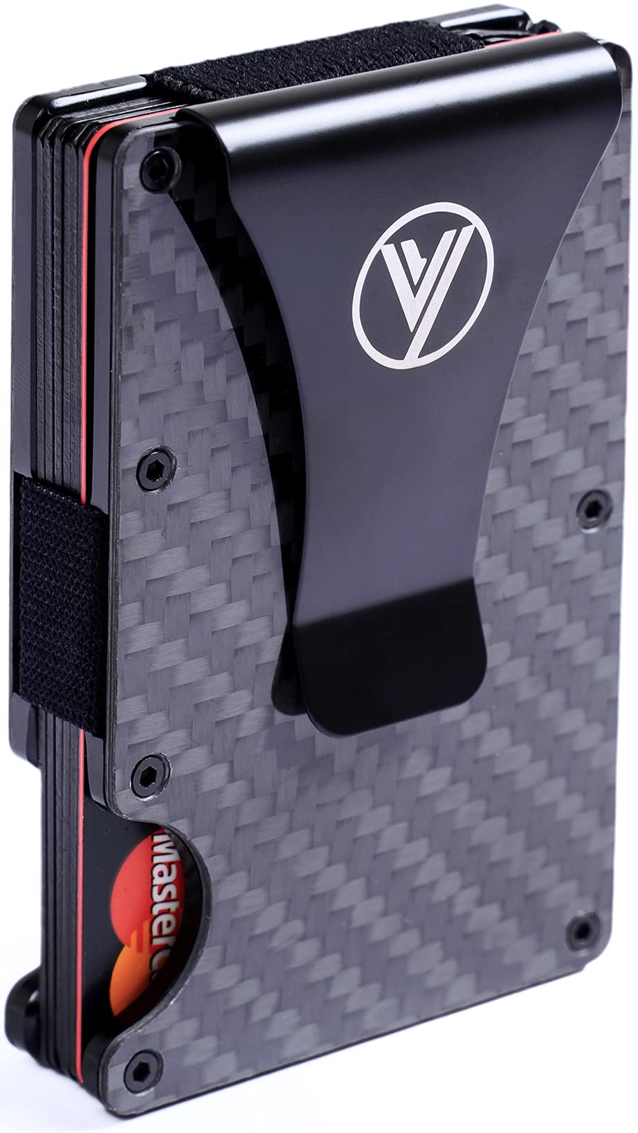 Yoyoapple Minimalist Wallet For Men with Multitool Card,Carbon Fiber Card Holder Wallet Thin Metal Wallets For Men Slim Wallet For Men With Money Clip