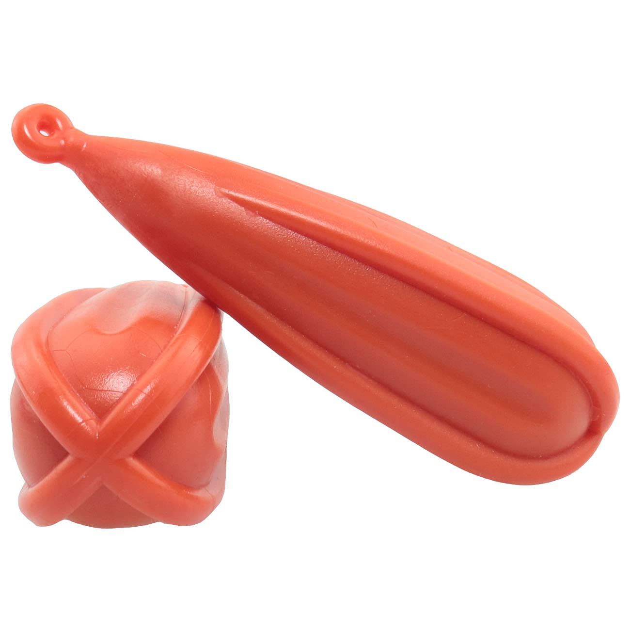 WHYHKJ 6pcs Fishing Casting Practice Plugs of Different Sizes Fishing Practice Casting Plugs, Orange