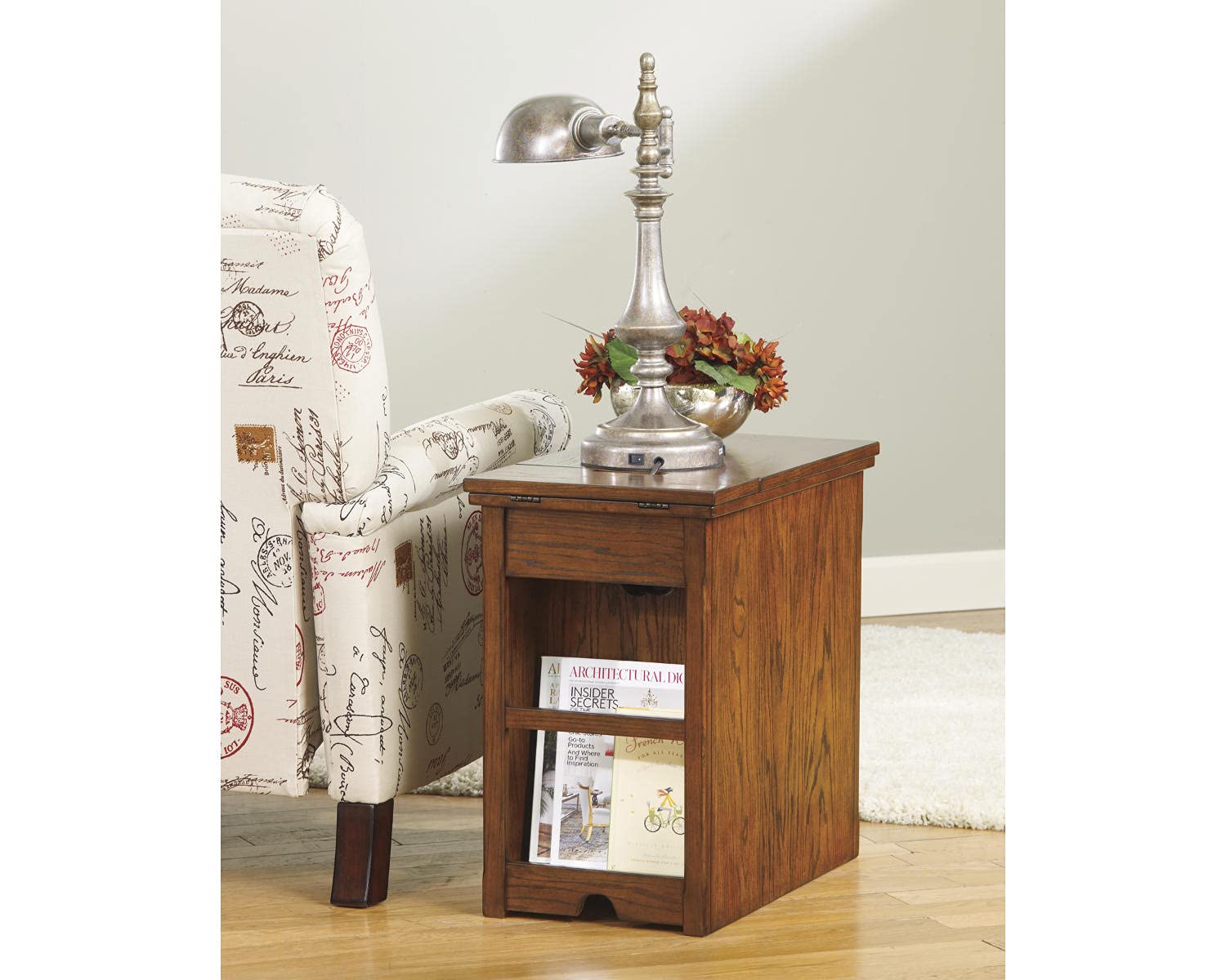 Signature Design by Ashley Laforn Chairside End Table Living Room Furniture, 0, Light Brown