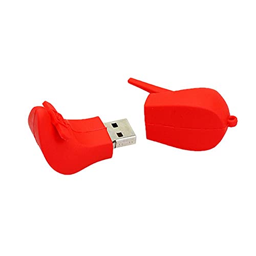 USB Flash Drive 256GB Thumb Drives - Mini Cartoon Red High Heels Shoes USB 3.0 Memory Stick Pendrive - Portable USB Drive Multipack Data Storage Pen Drive - Civetman