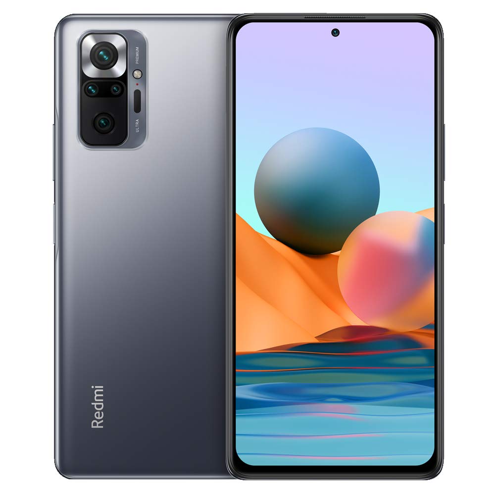 Xiaomi Redmi Note 10 Pro 64GB Dual SIM, GSM Unlocked, (CDMA Verizon/Sprint Not Supported) Smartphone International Version No Warranty (Onyx Gray)