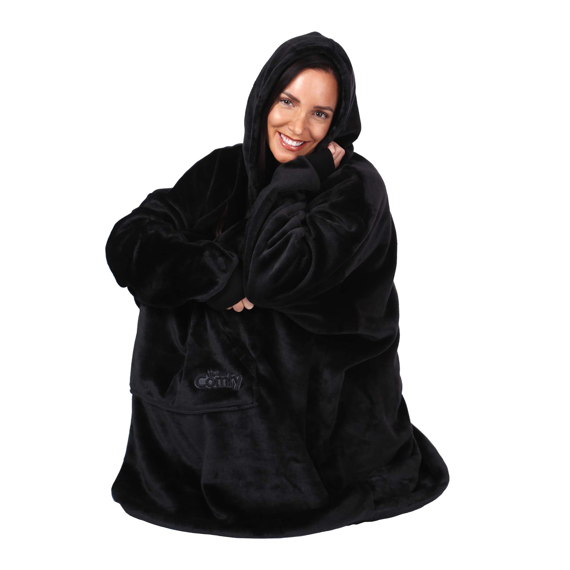 THE COMFY Dream | Disney | Marvel | Lucas | Oversized Light Microfiber Wearable Blanket, Seen On Shark Tank, One Size Fits All (Minnie Dark Cherry Tie-dye)